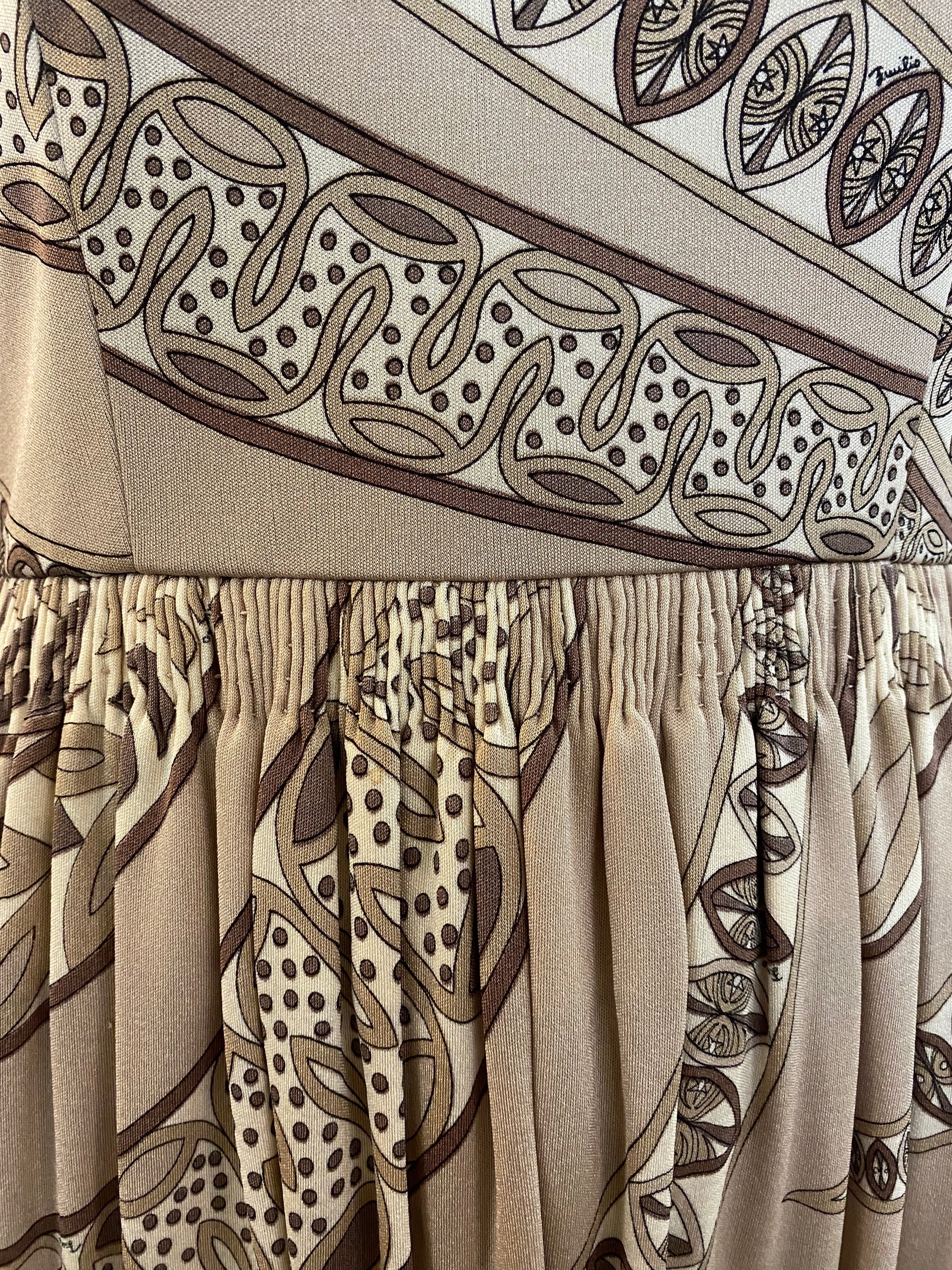 Pucci 70s Earth Tones Jersey Dress with Iconic Print – THE WAY WE WORE
